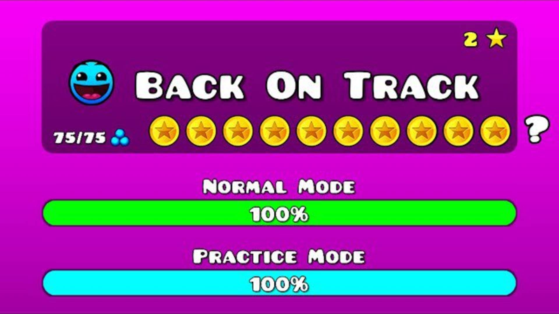 Back On Track But 10 Coins, Geometry Dash 2.11Возвращаемся на путь истинный, но 10 монет, Geometry D