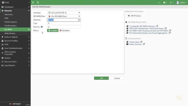 Create an SD-WAN Zone with Members - Fortinet NSE 4 - FortiOS 7.x _ CBT Nuggets