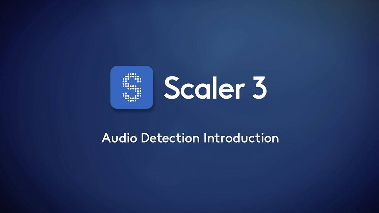 Scaler 3: Audio Detection Introduction