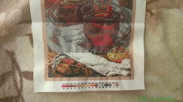 Отшив проекта набора Вышивочка "Чай, мандарин и корица" 5