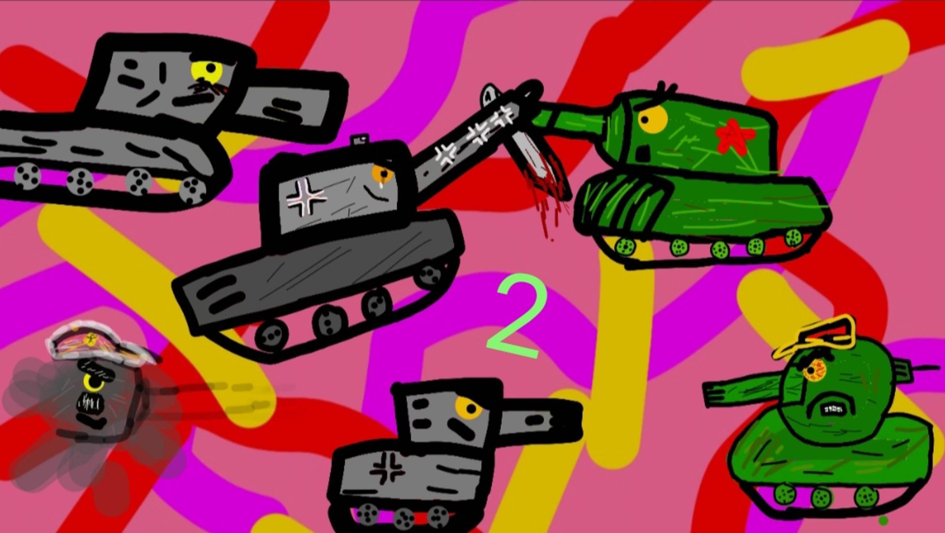 Начало войны 2. Мультики про танки.