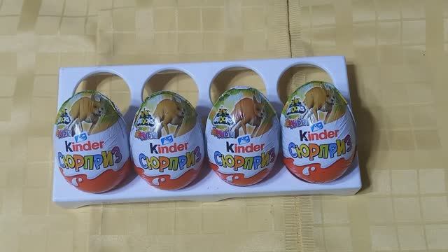 Открываем Киндер сюрпризы Натунс №9. Opening Kinder surprises Natuns №9.
