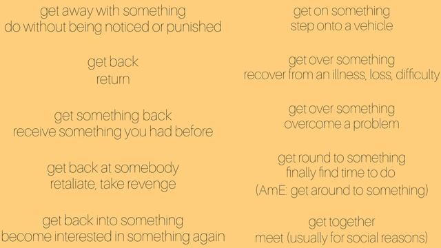 Фразовые Глаголы 9 Phrasal Verbs 9