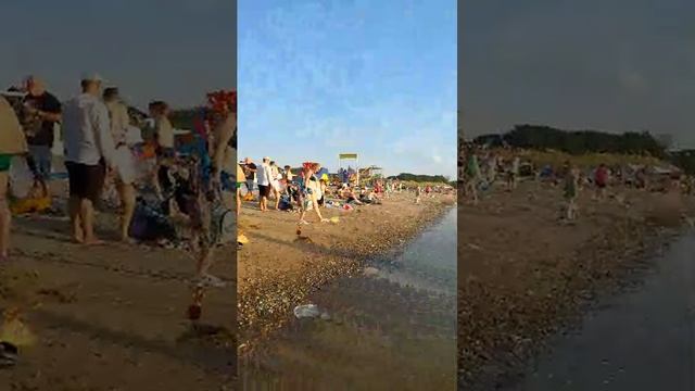 Пляж Ейск 2025 Море 🌊 сколько людей