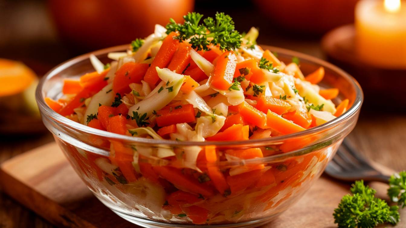 Рецепт салата из капусты « Зимний салат». Такого вы ещё не пробовали! [Семейные рецепты]