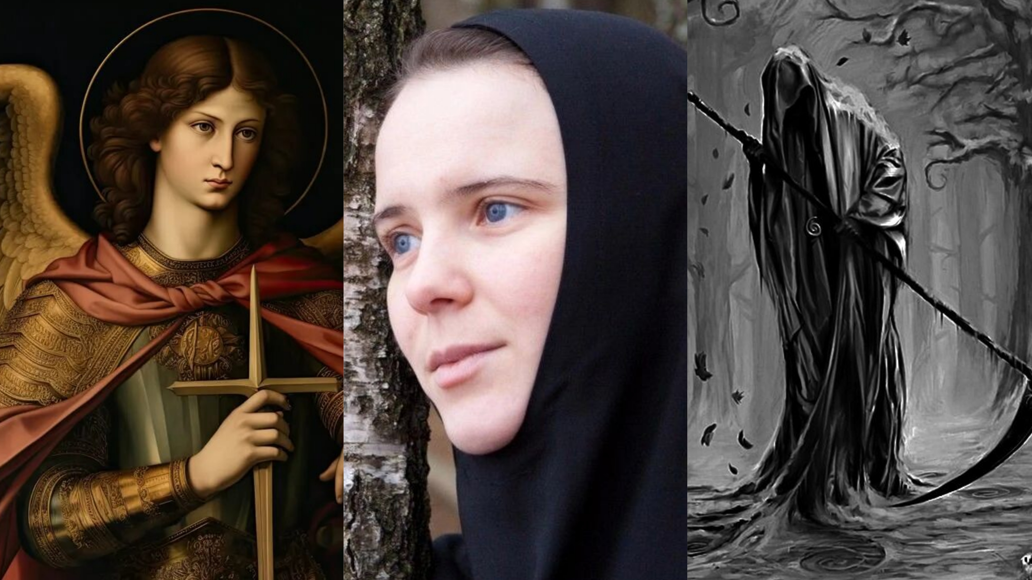 ПОСЛУШНИЦЕ МОНАСТЫРЯ БЫЛ ПОКАЗАН ЗАГРОБНЫЙ МИР..ОНА УВИДЕЛА АРХАНГЕЛА МИХАИЛА И СМЕРТЬ С КОСОЙ..