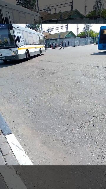 ЛиАЗ 4292 По 22 маршруту на станции ГОЛИЦЫНО