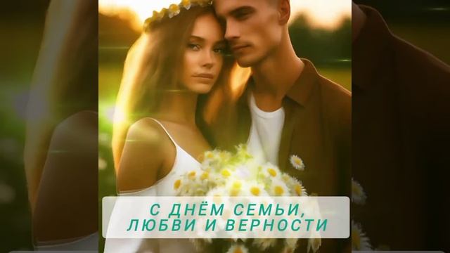 С ПРАЗДНИКОМ!!! 
С ДНЁМ СЕМЬИ, ЛЮБВИ И ВЕРНОСТИ 💞