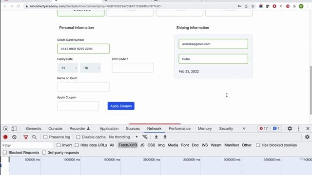 End to end validation with mix of API & Web concepts - Reduce test time