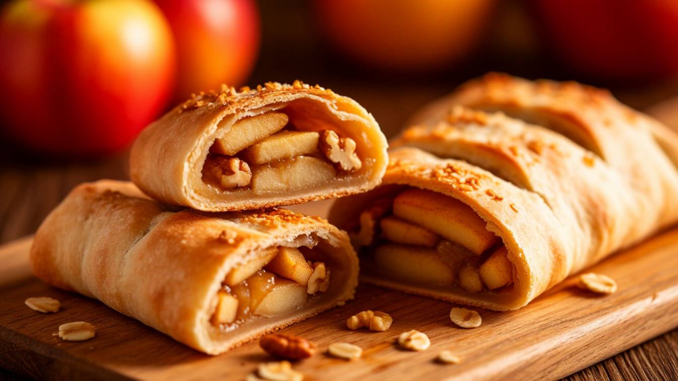 Рецепт проще – простого! ЯБЛОЧНЫЙ ШТРУДЕЛЬ из лаваша в духовке [Семейные рецепты]