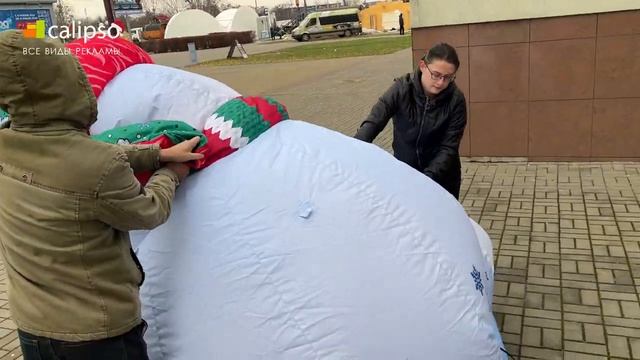 НАДУВНОЙ СНЕГОВИК _ НОВОГОДНИЕ НАДУВНЫЕ ФИГУРЫ