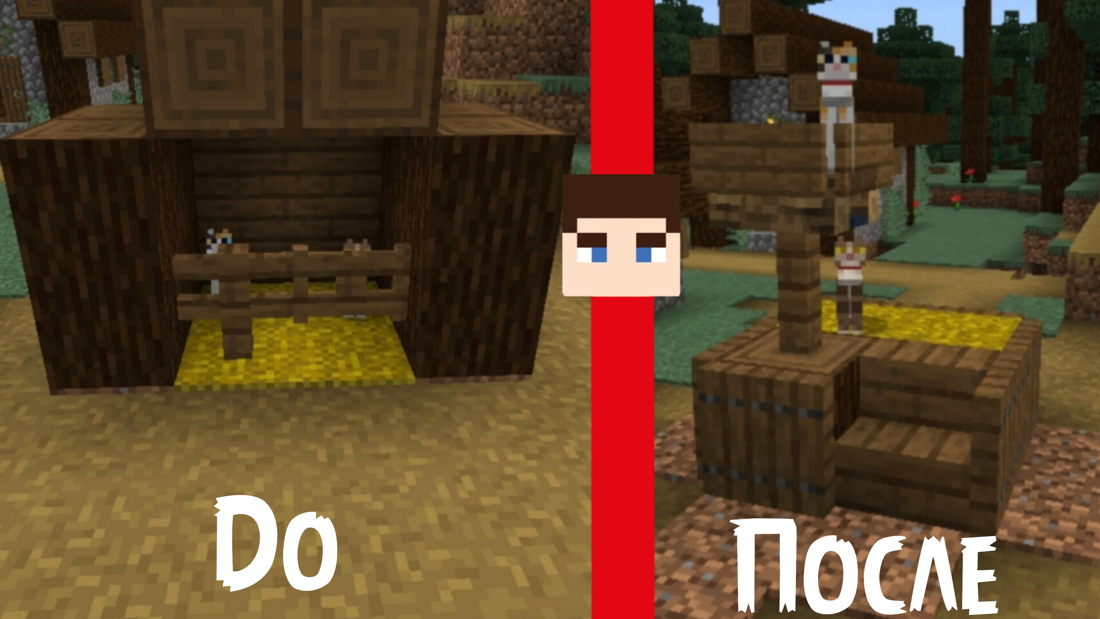 Я сделал ремонт в доме кошек в Майнкрафте | ManeLego minecraft