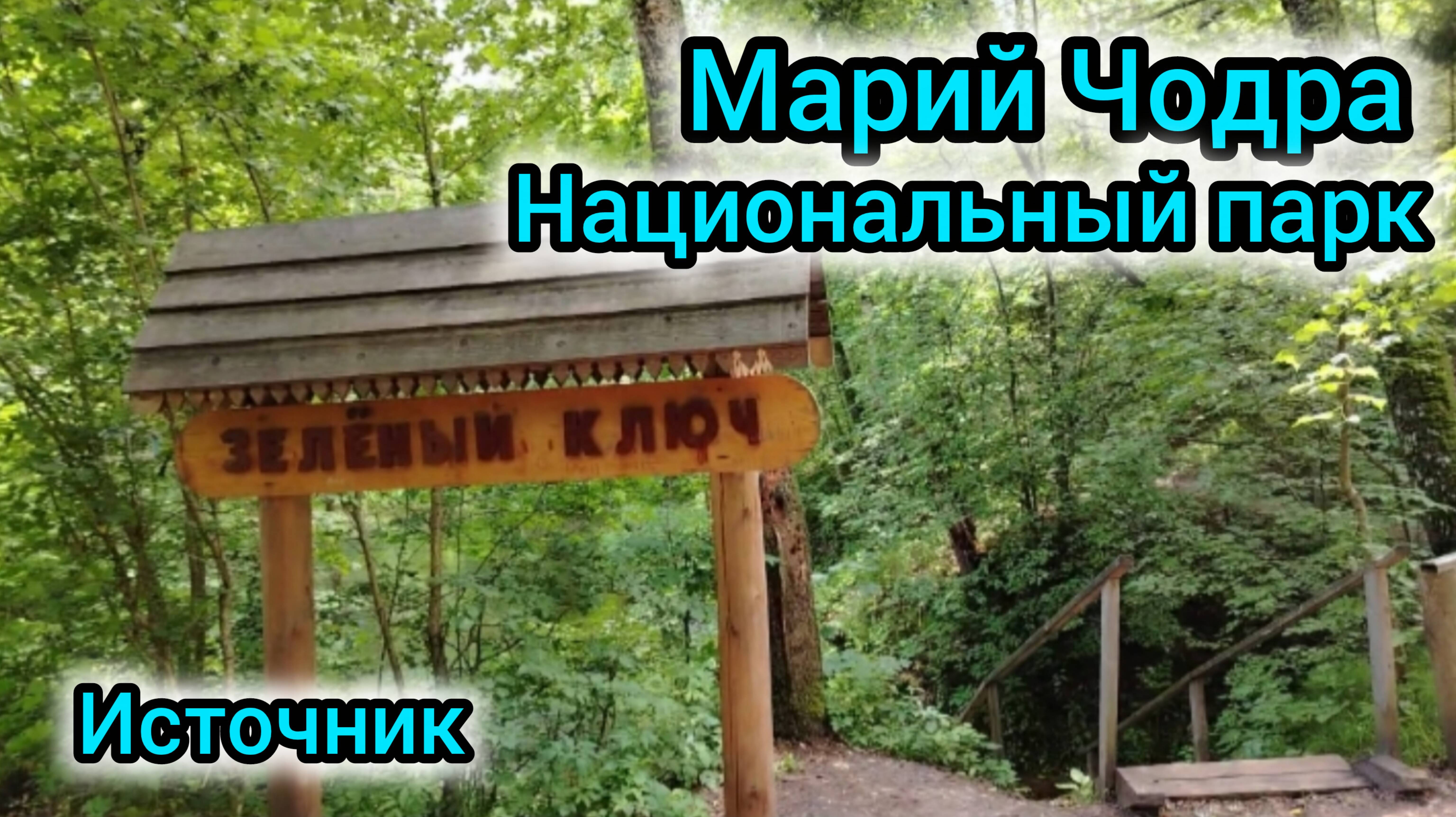 Зелёный ключ. Мощность потока — до 1500 литров в секунду. Национальный парк "Марий Чодра".