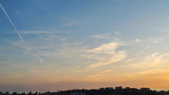 Неповторимый закат над морем🌅🌊Сочи.Чёрное море.