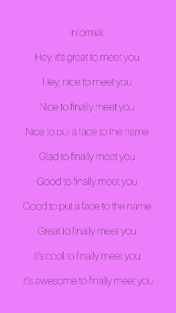 Как бы ты сказал Приятно Познакомиться? How would you say Nice To Meet You?