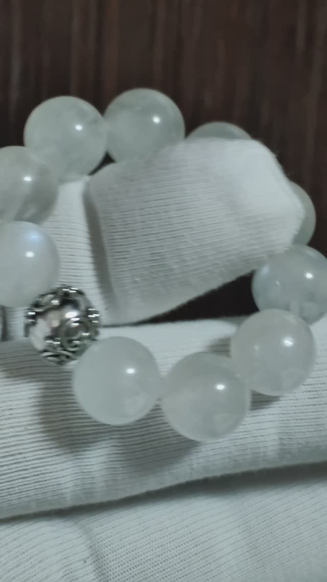 Перстные четки из лунного камня 01/10