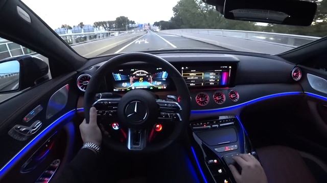 Тест драйв Mercedes AMG GT от первого лица