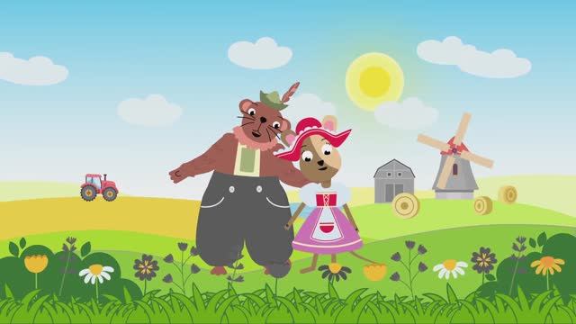 Цвета  Детский обучающий мультфильм на немецком языке