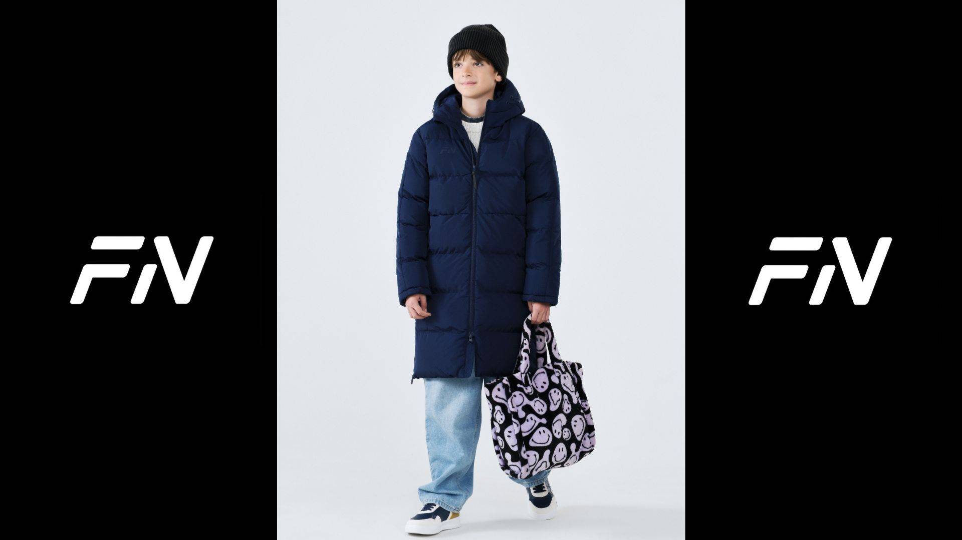 KFN4201001-424. Куртка зимняя для мальчика FN Padding Jacket Kid пуховик длинный