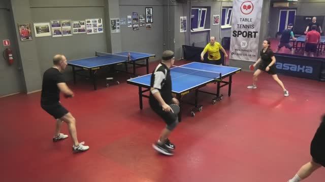 #11 Чирков/Гребенкина (1090) - Звергздин/Иванов (1163) 03.07 Парный РАНДОМ настольный теннис