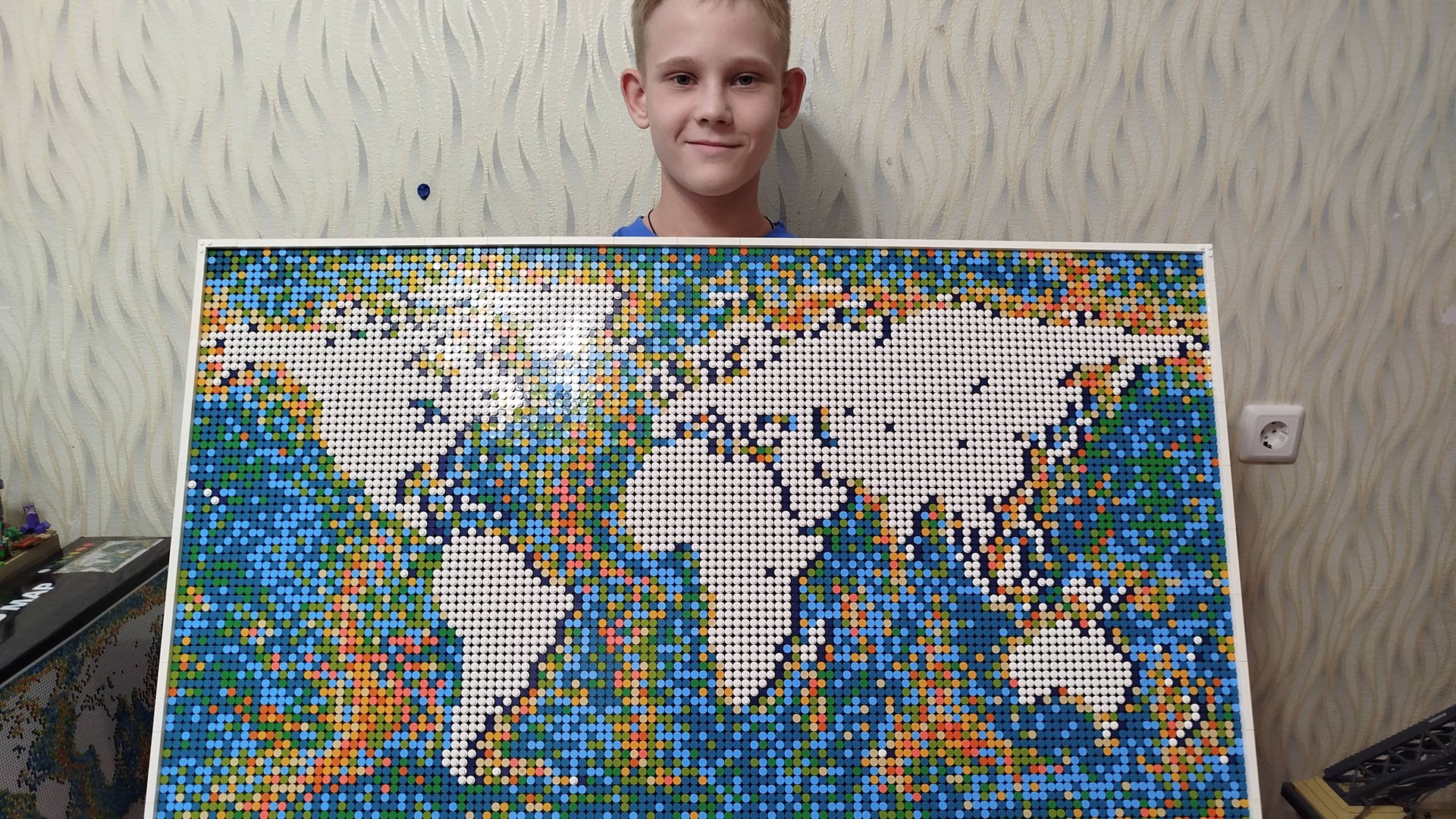 Карта мира! Набор Лего 61203, обзор. 11695 деталей.