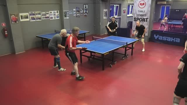 #08 Звергздин/Иванов (1163) - Башмаков/Назаров (970) 03.07 Парный РАНДОМ настольный теннис