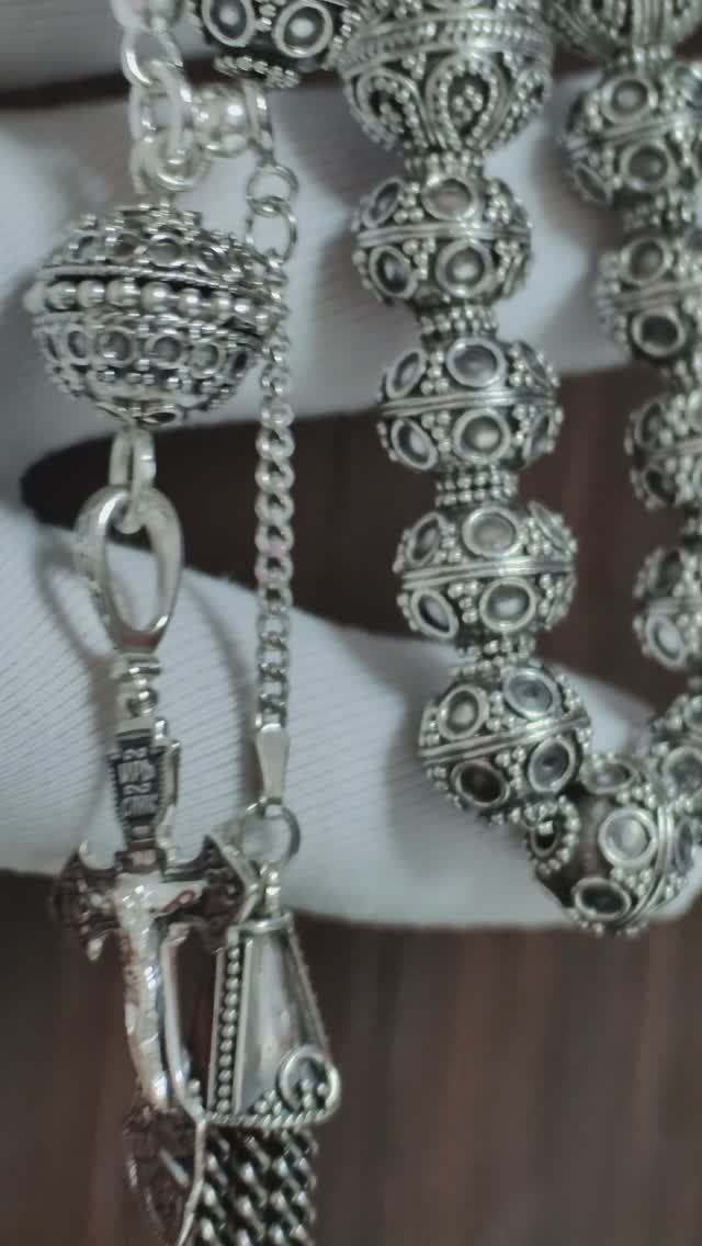 Серебряные православные четки 04/30