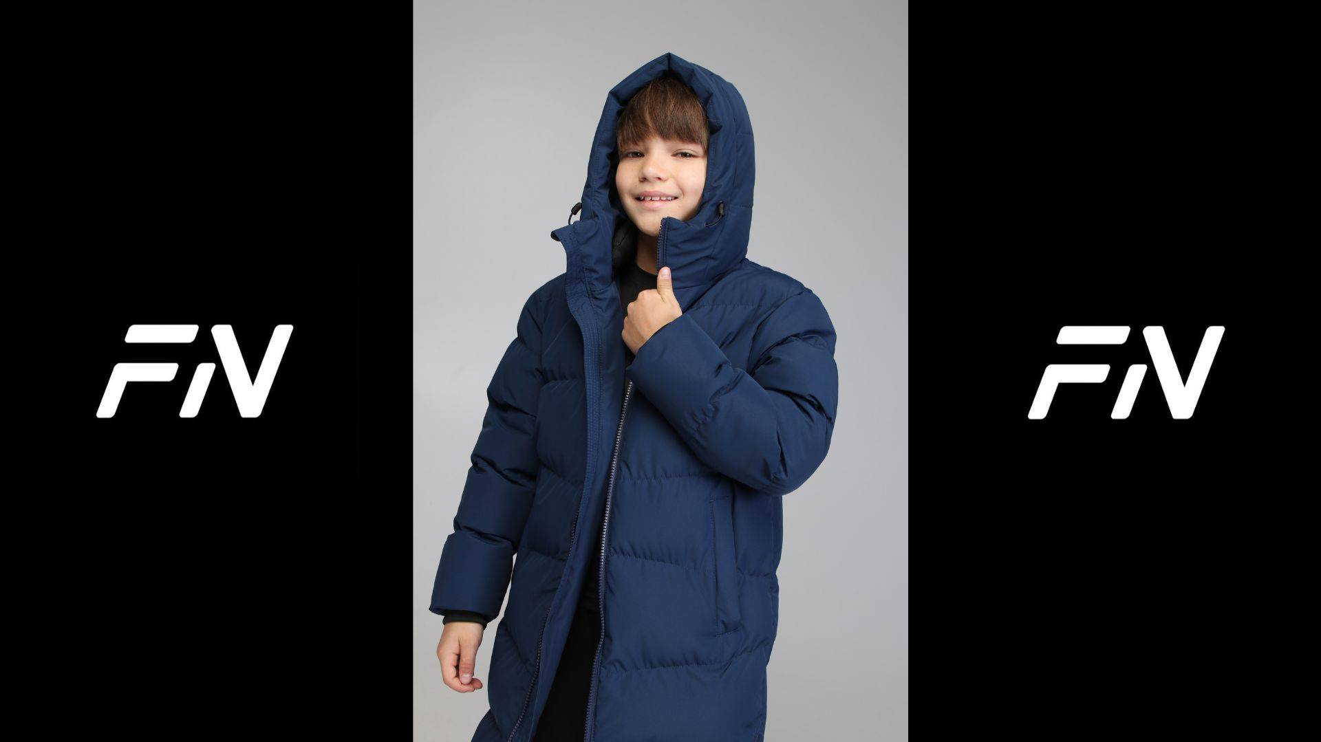 KFN3019-4001. Куртка зимняя для мальчика FN Padding Kid Jacket пуховик длинный