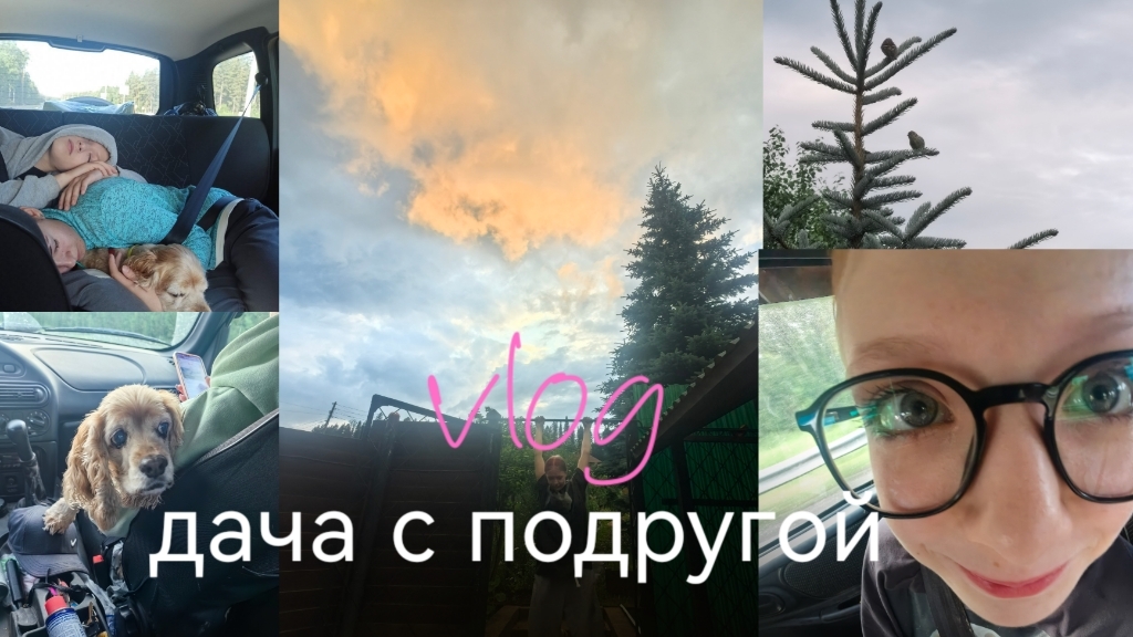 влог дача с подругой