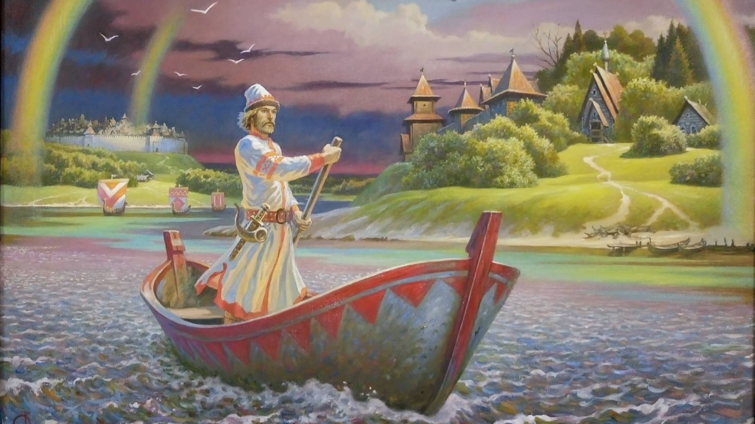 Русь былинная. Художник Борис Ольшанский.