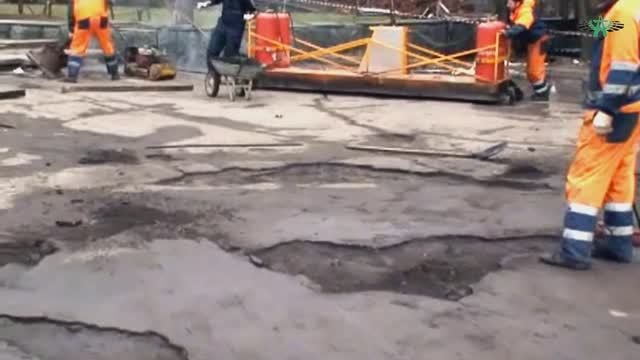 Видеосъёмка 2007-2008 года, мы начали активно внедрять технологию инфракрасного нагрева асфальта