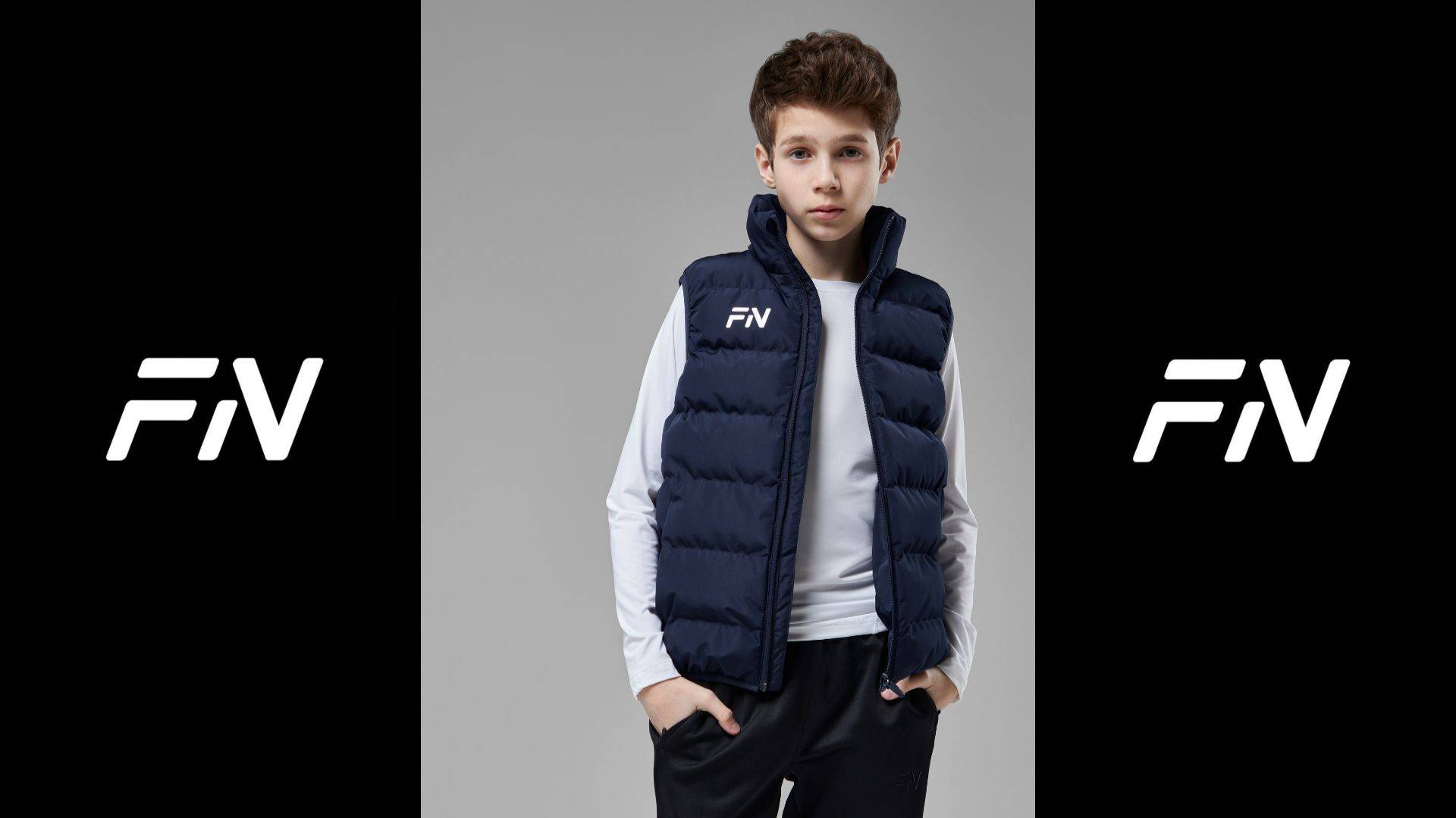 KFN4341001-416. Жилетка для мальчика утепленная, FN 404 KID