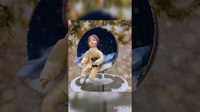 Ватная композиция "Жду сказку на ночь"