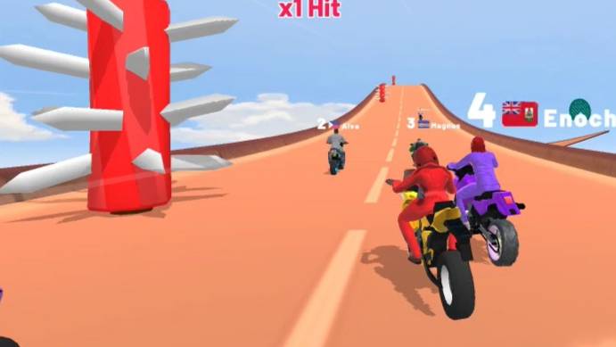 Гонки на мотоциклах для детей Bike Race Master, уровень 194