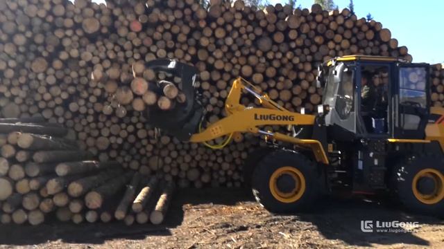 Бревнозахват на LiuGong 835H для лесозаготовки. Аист - официальный дилер Liugong. www.liugong43.ru