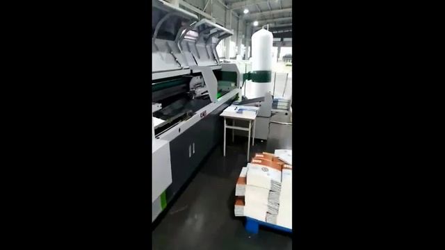 Работа на тираже автоматического КБС NeoBINDER с приемкой в глубокий стакер