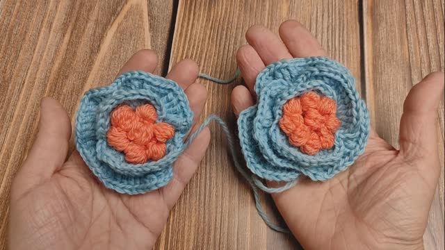 Лепесток крючком