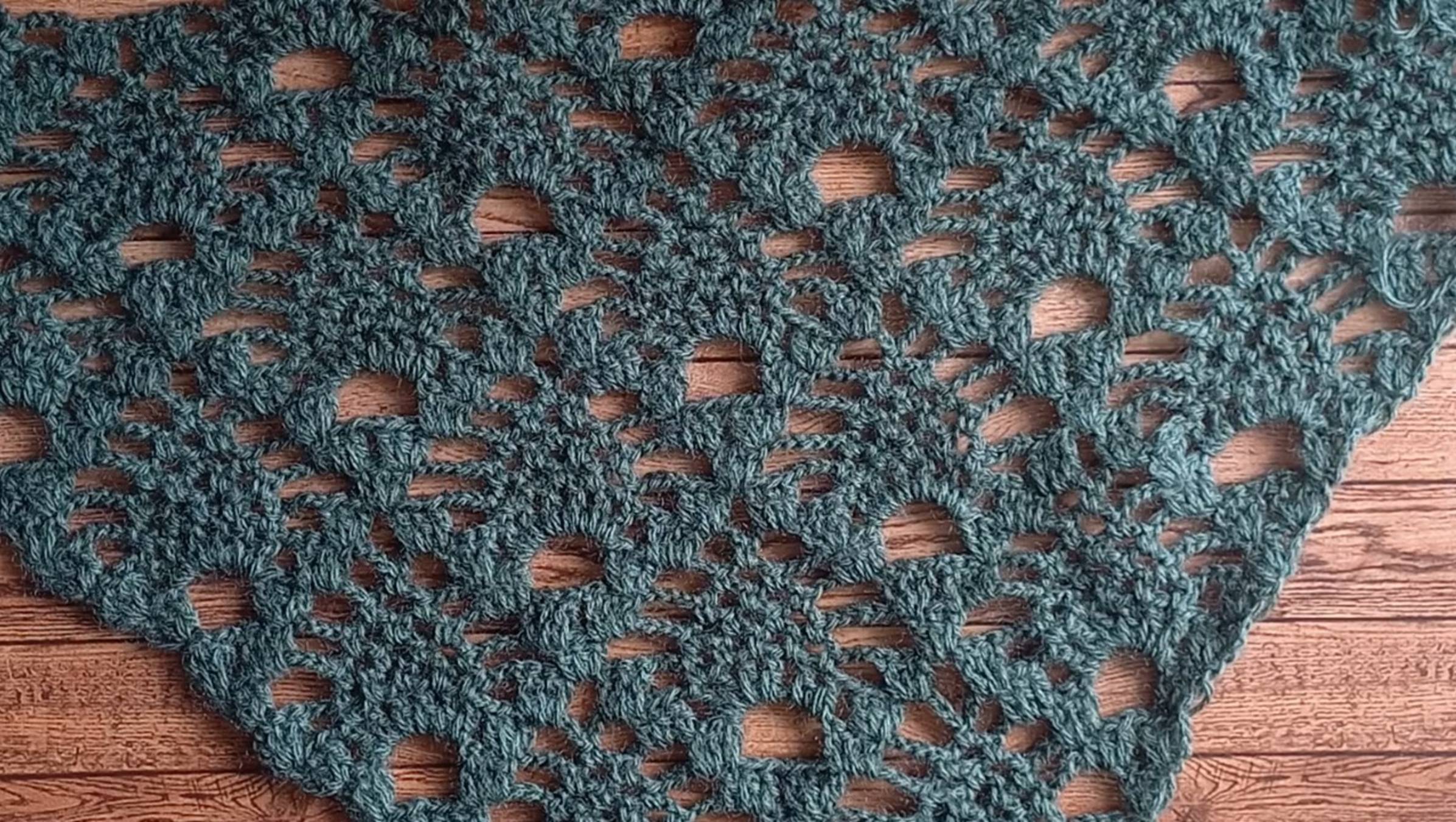 МК Узор для шали крючком