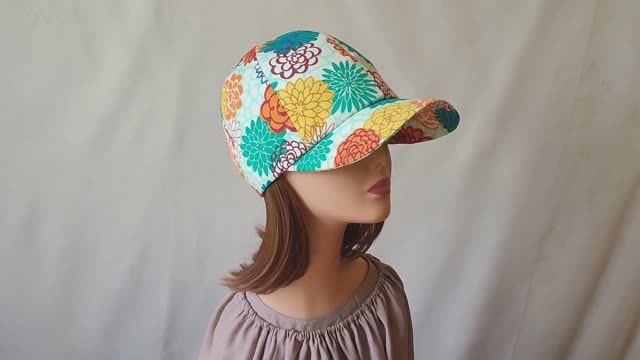 _Бейсболка из цветной Джинсы с Трессами (волосами) арт.112297