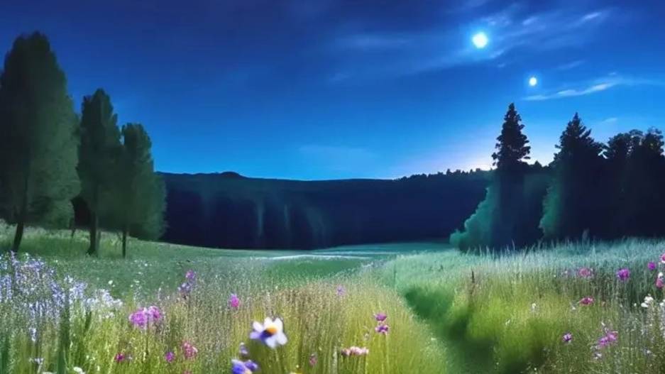 Месяц задумчивый... Иван Бунин.