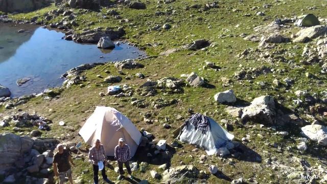 Софийские озера и перевал Иркиз с квадрокоптера.