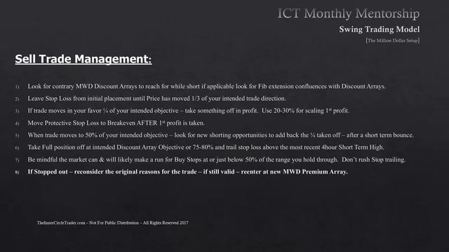 📹 ICT Mentorship Core Content - Month 06 - The Million Dollar Swing Setup