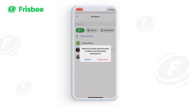 How to manage a list of members in a Space in a Frisbee messenger App?