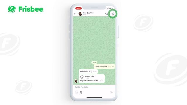 How to make an individual call in a Frisbee messenger App?