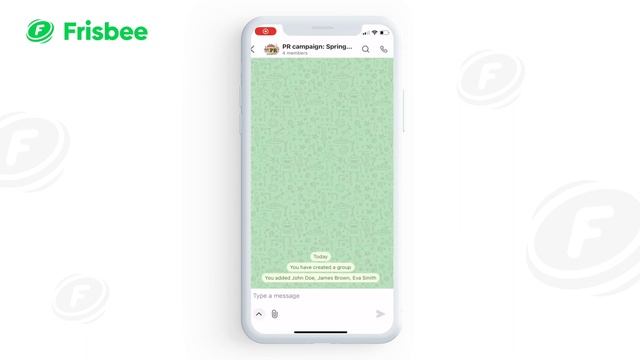 How to make a group call in a Frisbee messenger App