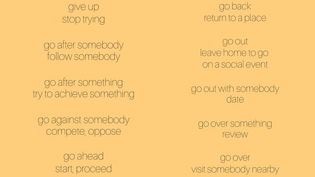 Фразовые Глаголы 11 Phrasal Verbs 11