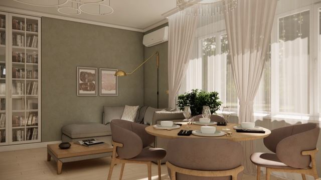 Самара, кухня-гостиная