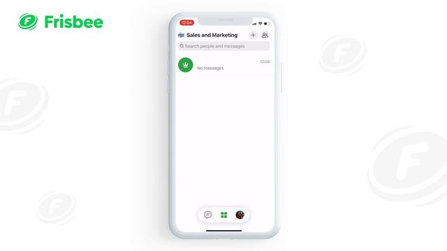 How to create a Space in a Frisbee messenger App?