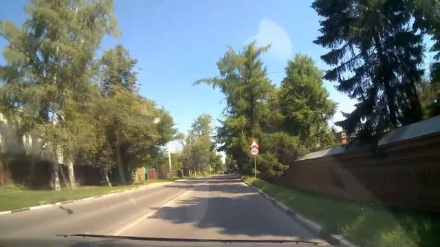 Сергиев Посад из окна автомобиля