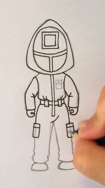 Давайте нарисуем персонажа Игры в кальмара